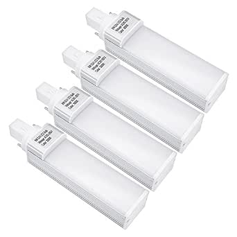Buy ZHuidjo 4pcs G24 G24D PL-C Lamp PL 2P 8W LED Bulb Rotatable Warm ...