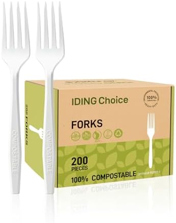 Amazon.com: Flauntable Disposable Wooden Forks,Eco Friendly Biodegrable ...
