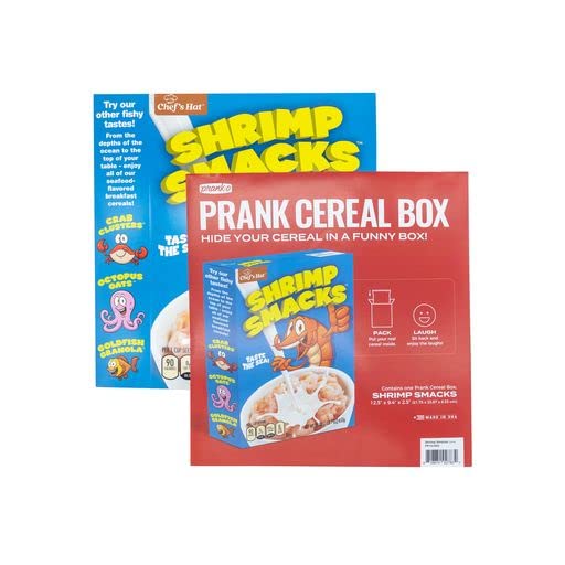 Amazon.com: Prank Pack Cereal Box: Shrimp Smacks, Prank Gift Box, Prank ...