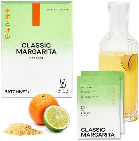 Amazon.com : Batchwell's Classic Margarita Mix Pitchers: Skinny ...
