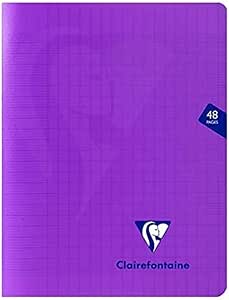 Clairefontaine 373751C A Purple Mimesys Stapled Notebook - 17x22 cm ...