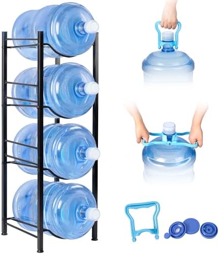 Amazon.com: Klvied 5 Gallon Water Jug Holder,4-Tier Heavy Duty Water ...