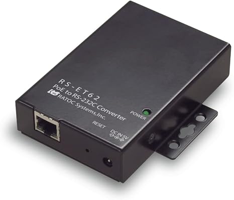 Amazon.co.jp: ラトックシステム PoE to RS-232C コンバーター RS-ET62 シリアル RS232C 変換 LAN ネットワーク TCP/IP : パソコン・周辺機器