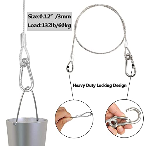 Snapklik.com : Safety Cable Lock, Stainless Steel Cable