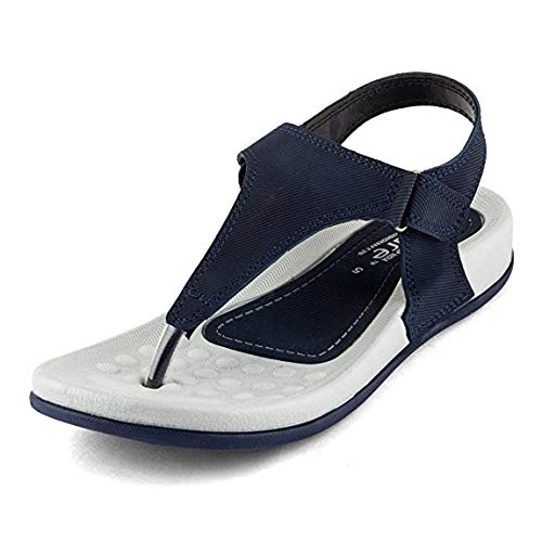 Buy Welcome Pure PF-01 Sandals for Women (6, Blue) at Amazon.in