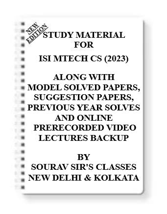 STUDY MATERIAL ON ISI MTECH CS [PACK OF 4 BOOKS] WITH MODEL QUESTION ...
