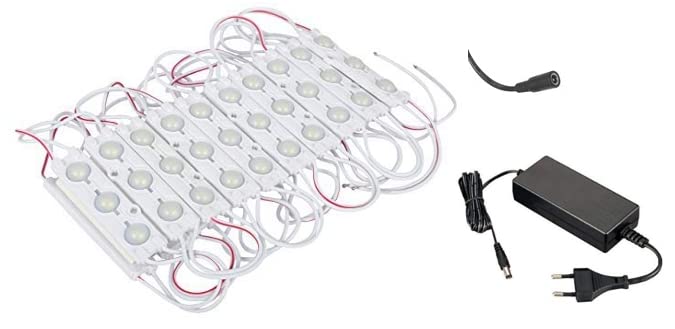 Buy 3 LED Strips 12V Waterproof 5630/2835 LED SMD Injection Module with ...