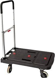 Amazon.com: Four Wheel Folding Platform Truck Cart Flatform 300 lb ...