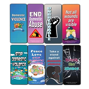 Amazon.com: Domestic Violence Bookmarks Cards Bookmarks (60-Pack ...