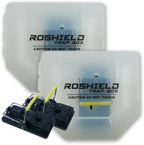 ROSHIELD Easy-Set Box & Mouse Trap Safety Control Kit - Clear Indoor ...