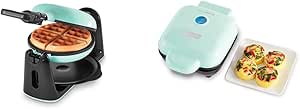 Amazon.com: DASH Flip Belgian Waffle Maker – Aqua & Deluxe Sous Vide Style Egg Bite Maker with ...
