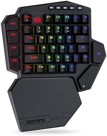 Amazon.in: Buy MageGee One Handed Professional Gaming Keyboard, RGB ...