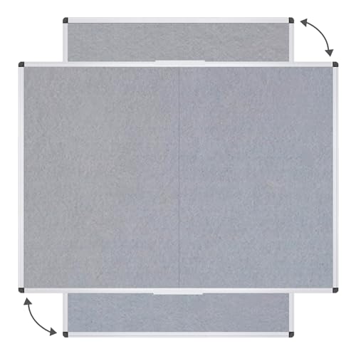 Snapklik.com : VIZ-PRO Large Fabric Bulletin Board/Foldable Notice ...