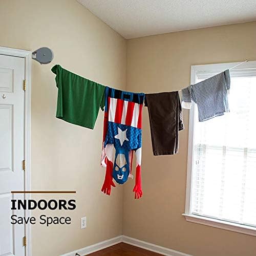 Hampine Retractable Strong Washing Line, Clothes Line, Retractable ...