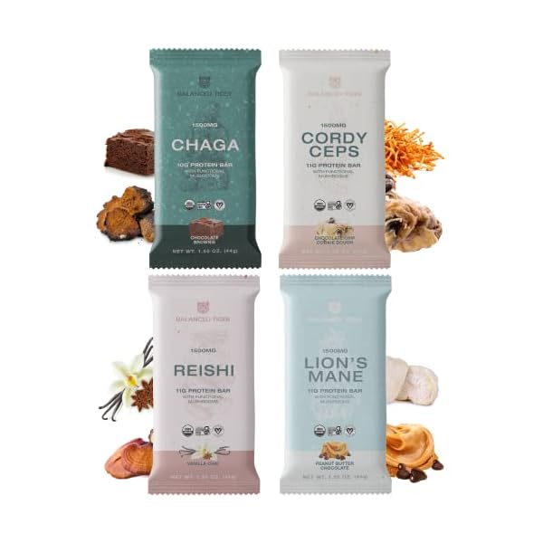 Organic Functional Mushroom Protein Bars | Made in USA | Full Dose ...