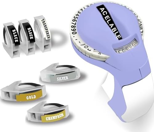 Amazon.com : Embossing Label Maker with 6 Label Tapes, 3D Embosser ...