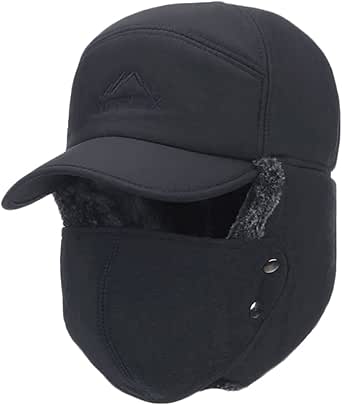 Ultimate Winter Trapper Hats for Men Warm Thermal Fur Bomber Hats ...