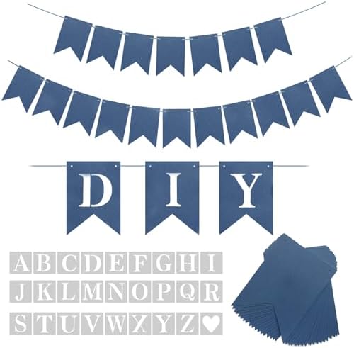 Amazon.com: Blue Banner Kit, Custom Phrase Banner, Customize Your Party ...
