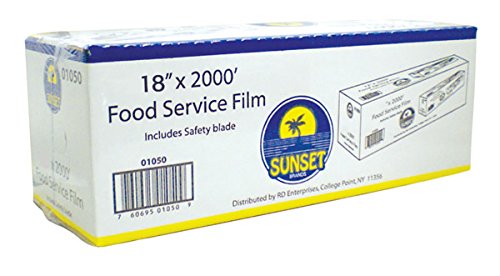 Amazon.com: Sunset Food Service Plastic Film Wrap - 18" x 2000 ...