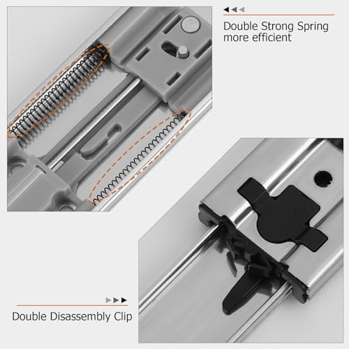Snapklik.com : LONTAN Soft Close Drawer Slides 12 Inch Cabinet Drawer ...