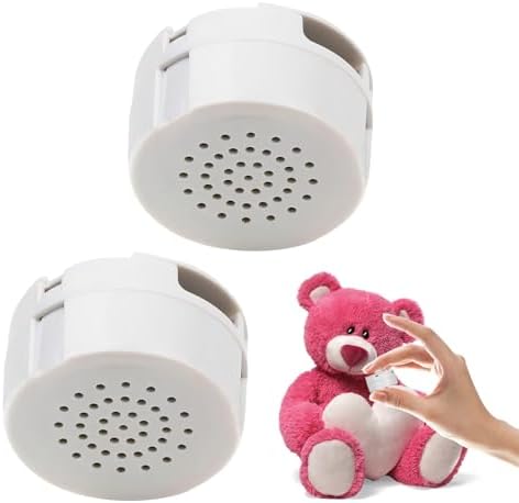 2 Pack 60-Second Voice Recorder for Ted dy, Talking Tins Voice Recorder ...