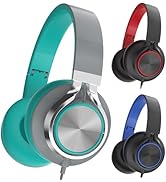 Amazon.com: MIXCU Kids Headphones Bulk 12 Pack for School Wired, Colorful Classroom Rainbow ...