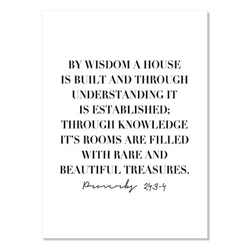 Amazon.com: By Wisdom A House Is Built and Through Understanding It Is ...