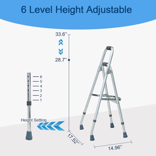 Snapklik.com : Folding Hemi Walker, Side Style One-Arm Adult Walker ...