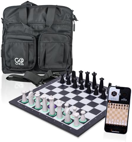 Amazon.com: GoChess Mini AI Chess Board & Deluxe Carry Bag – Light-Up ...