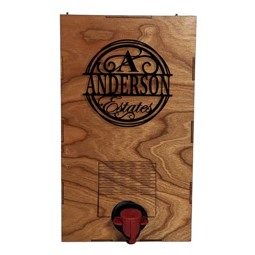 Amazon.com: Dabob Designs Personalized Wine Box for 3L boxed wine ...
