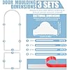 Amazon.com: Colingmill 3 Set Arch Wall Molding Kit Peel Stick Arch ...