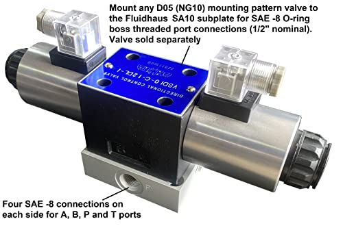 Hydraulic Valve Mounting Sub Plate D05 NG10 Cetop 5 Pattern Anodized ...