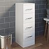 Affine® 250mm Bathroom Drawer Unit Bathroom Storage Cabinet Cupboard ...