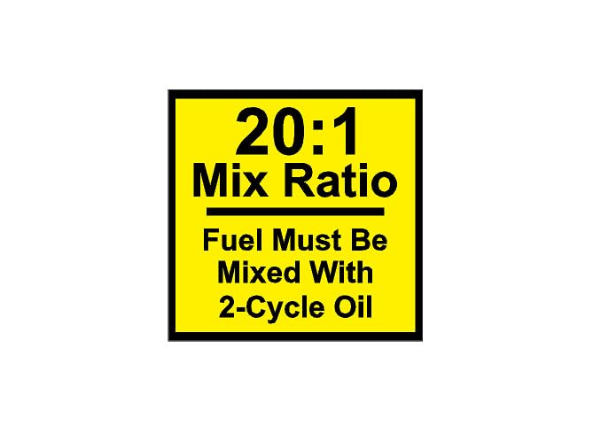 Amazon.com: Mix Ratio Chart 20:1 2-Stroke 2-Cycle Oil Fuel Chainsaw ...