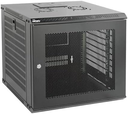Tecmojo 9U Wall Mount Server Cabinet 450 Depth IT Network Rack ...