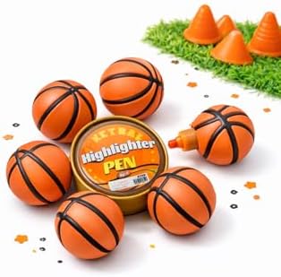 Basketball Fidget Spinner Highlighter Pen, Multi-Color, Sports Theme ...