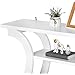 Amazon.com: ZENY Console Table, Entryway Table with 3 Tier Storage ...