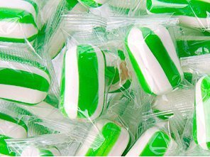 Amazon.com : Cylinder Striped Hard Candy - 5 Pounds (Green and White ...