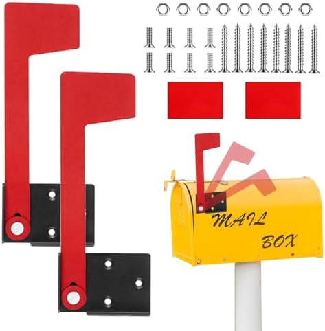 Amazon.com : 2 Pack Mailbox Flag, Mailbox Flag Replacement for Brick ...