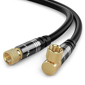 Amazon.com: BlueRigger RG6 Digital Coaxial Audio Video Cable (3FT, 90 ...