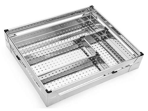 STAINLESS STEEL MODULAR KITCHEN CUTLERY BASKET 15W X 20 D X 4 H by SAI ...