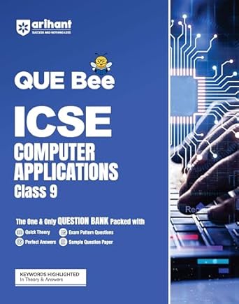 Arihant QUE Bee ICSE Computer Applications Class 9 Exam 2026 | Quick ...