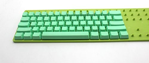 Amazon.com: YMDK Mint Green Blank Thick PBT OEM Profile 61 ANSI Keycaps ...