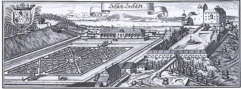Seefeld. "Schloß Seefeldt". Originalkupferstich. : Wening, Michael ...