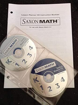 Lesson Planner CD Instruction Booklet for use with Saxon Math K-4 ...