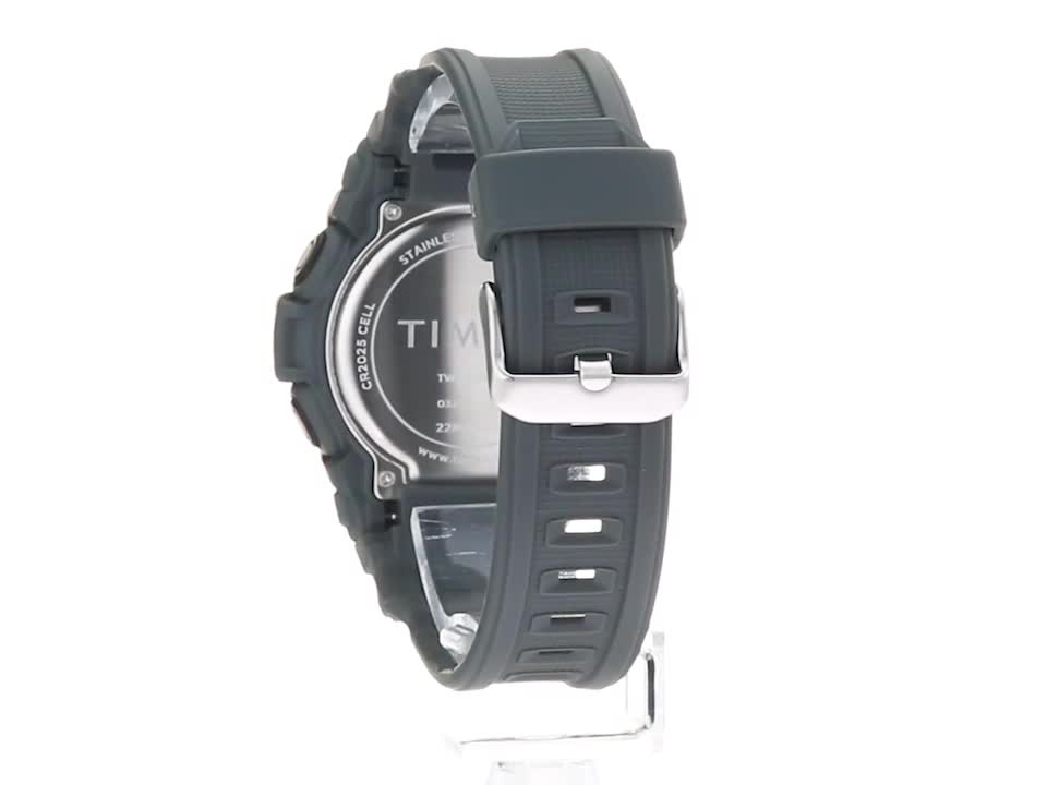Watch Timex Men's TW5M27500 DGTL A-Game 50mm Gray/Black Resin Strap ...