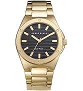 Perry Ellis - Reloj solar para hombre, correa de malla de acero ...