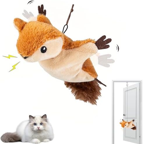 Fun Interactive Cat Toys for Indoor Cats Automatic Squeak Mice Cat ...