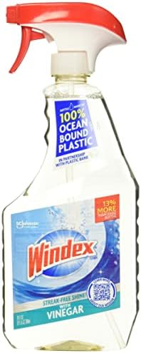 Amazon.com: Windex Glass Cleaner Spray Bottle, Vinegar, 26 Fl Ounce ...