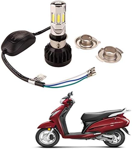 RWT H4 35W Brighter 3D 6 LED Headlight Bulb for Honda Activa 125 (White ...